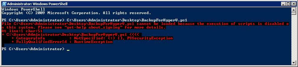Powershell Hyper V